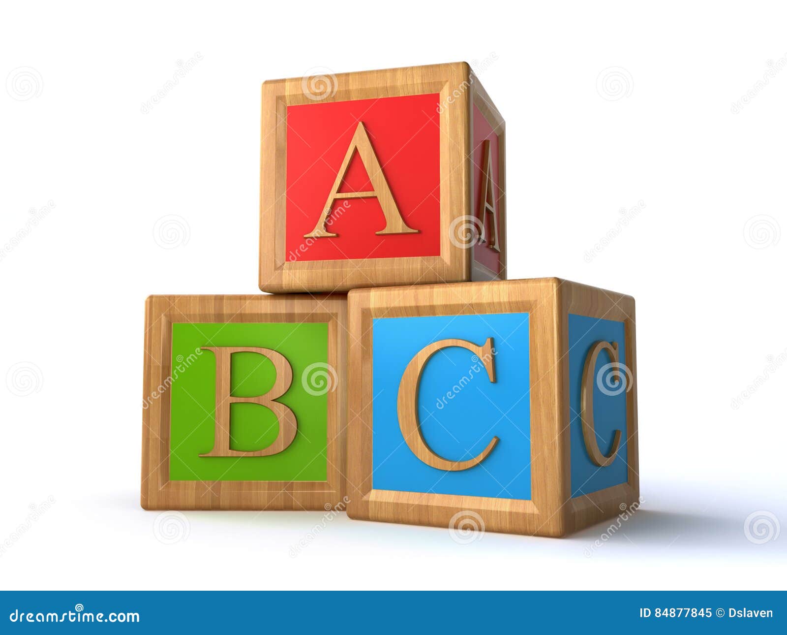 Abc cubes stock illustration. Illustration of learn, rendering - 84877845