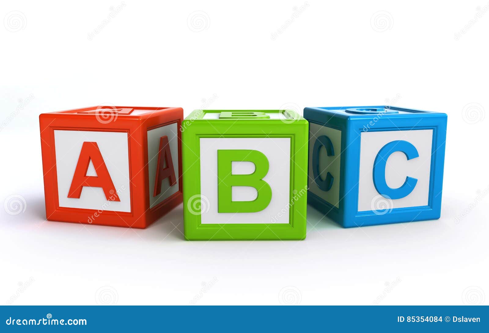 Abc cubes stock illustration. Illustration of study, letter - 85354084