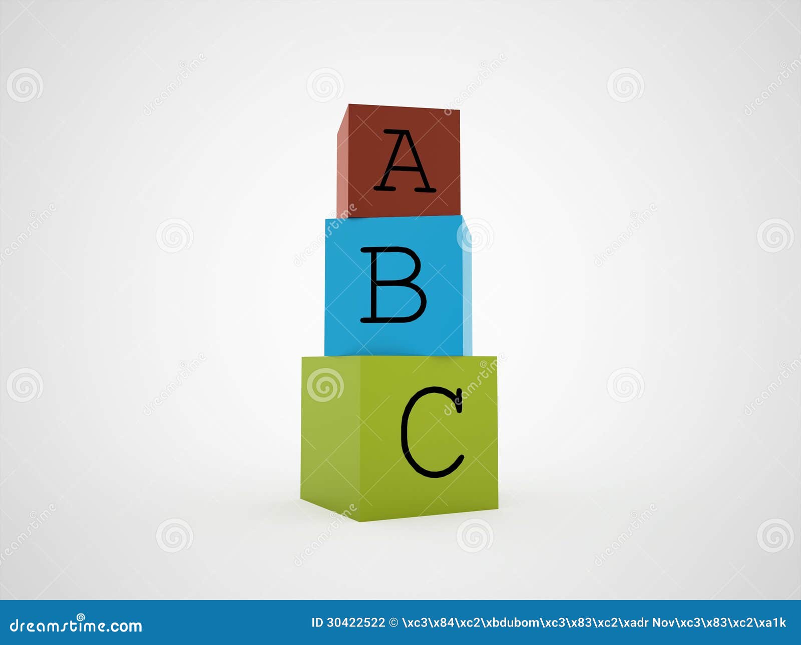 ABC cubes stock illustration. Illustration of read, group - 30422522