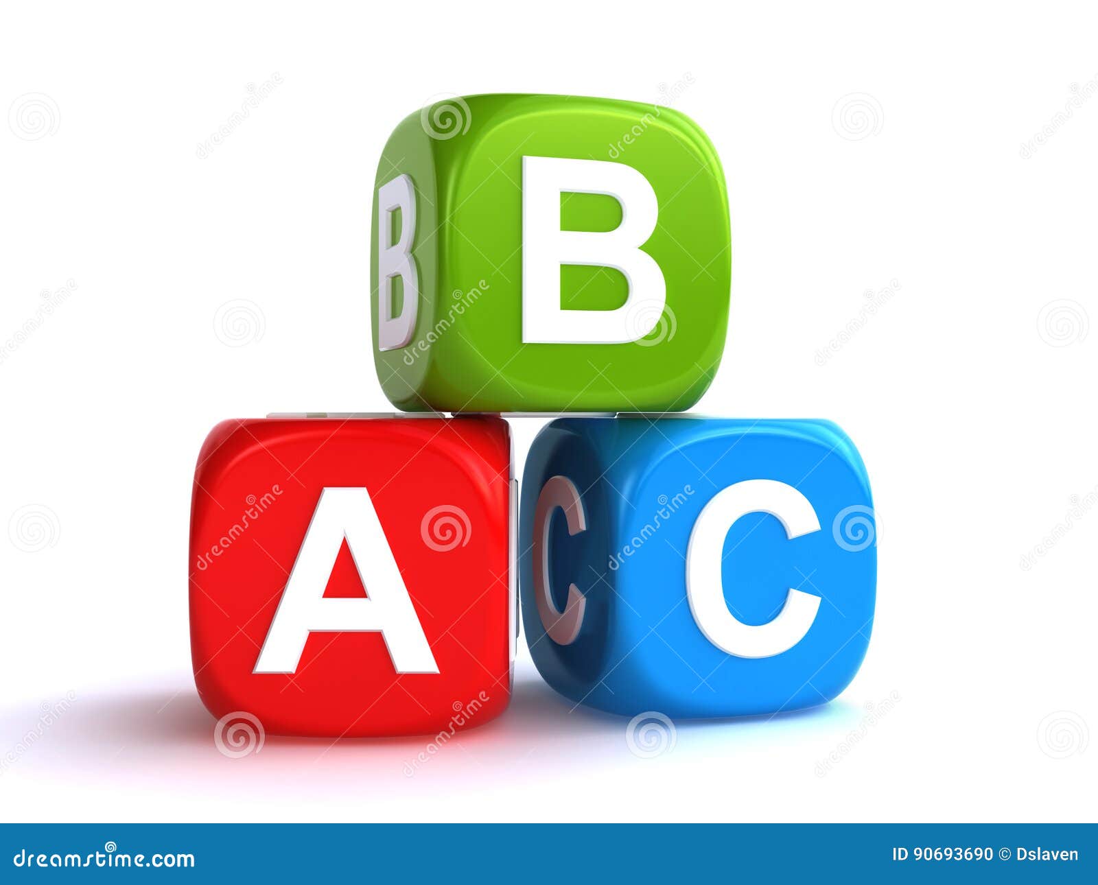 Abc cubes stock illustration. Illustration of teach, block - 90693690