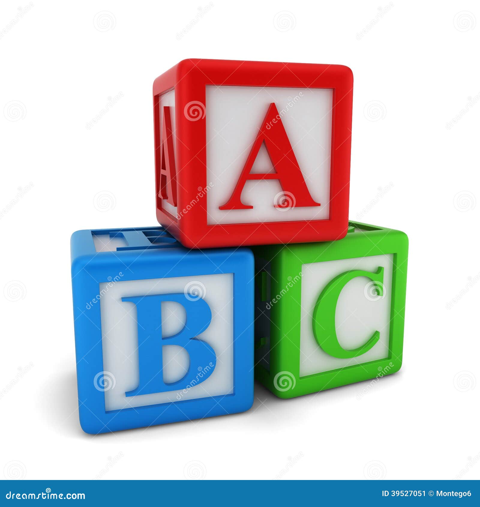 Abc Cubes Stock Illustration - Image: 39527051