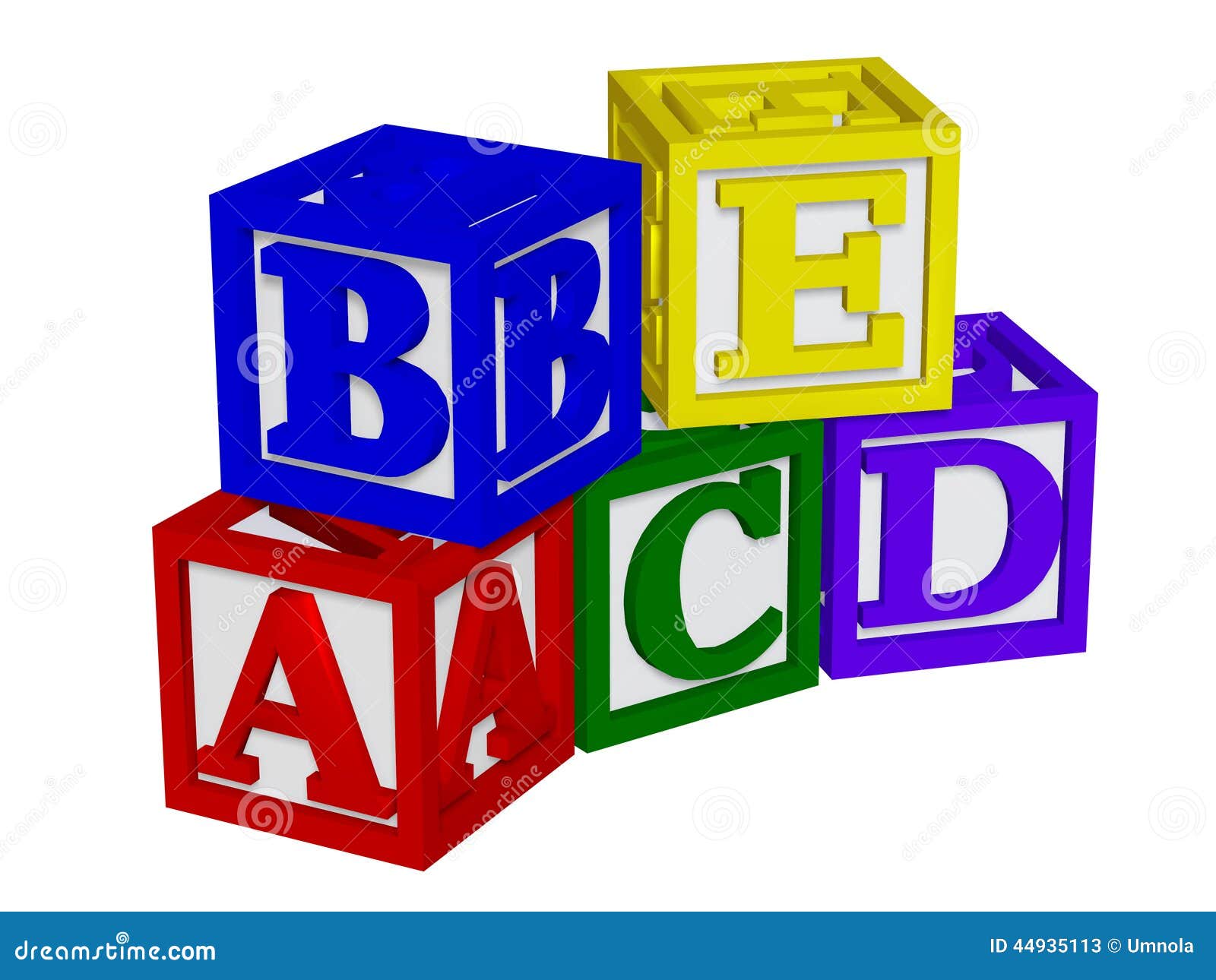 ABC-3d blokken stock illustratie. Illustration of leren - 44935113