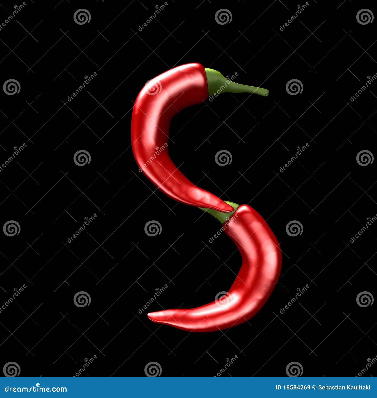 ABC del chile - S stock de ilustración. Ilustración de carta - 18584269