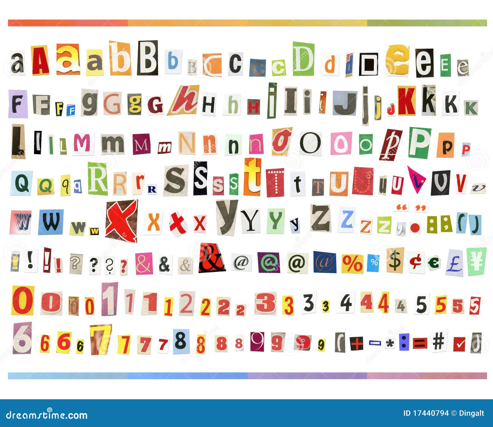 ABC del recortes foto de archivo. Imagen de pedazos, bloque - 17440794