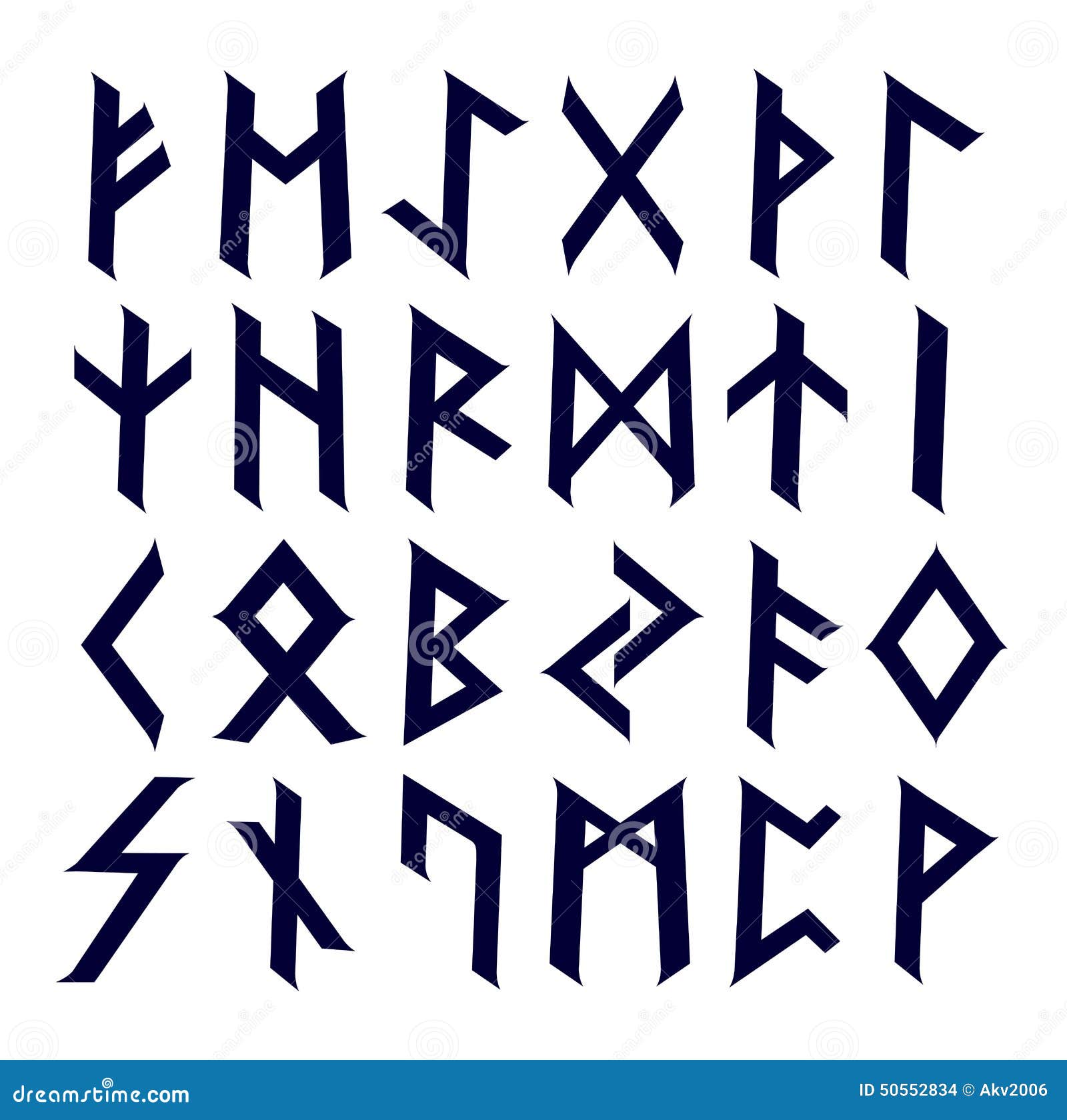 ABC delle rune di Caltic illustrazione vettoriale. Illustrazione di ...