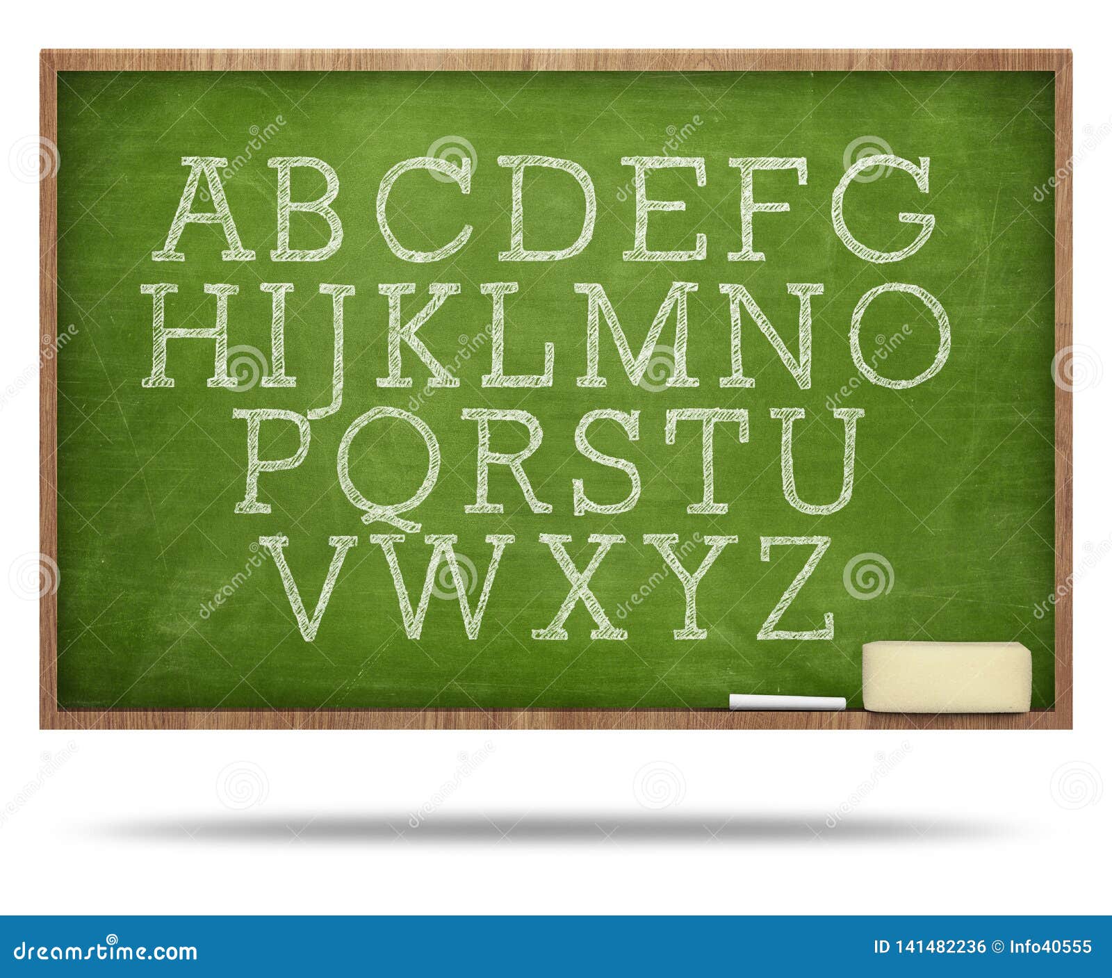 ABC Education Concept on Blackboard Stock Illustration - Illustration ...