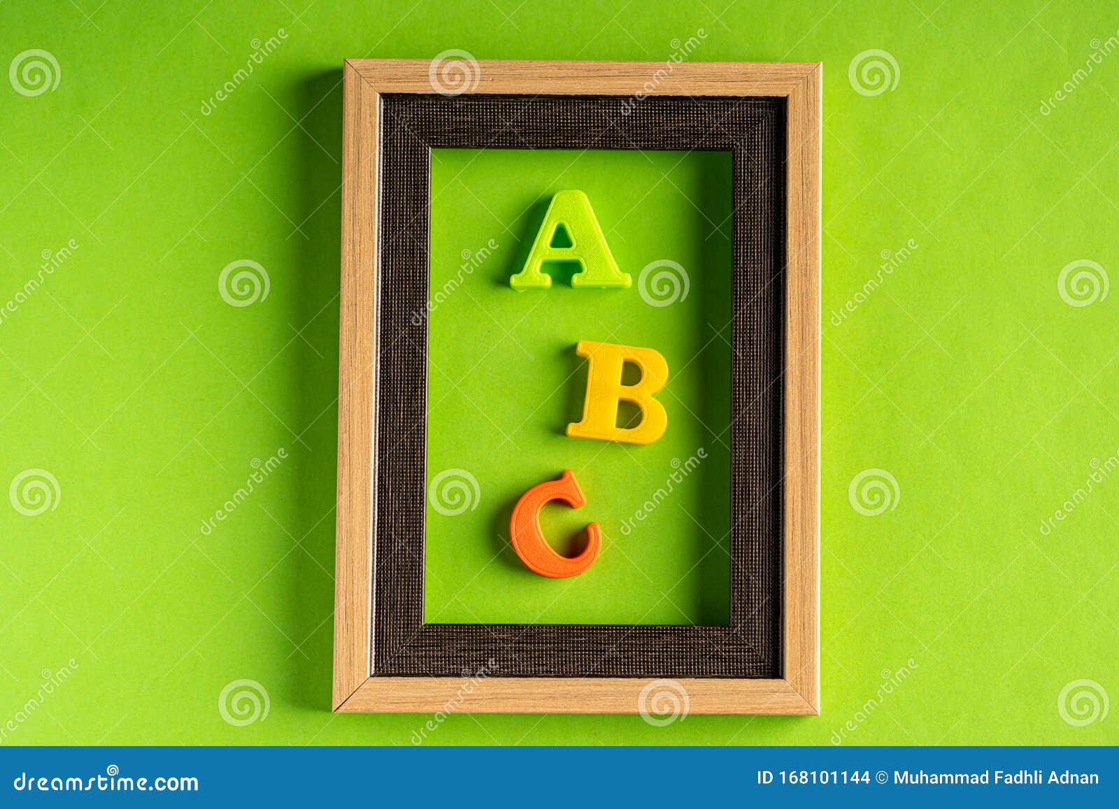 ABC on green background stock photo. Image of childhood - 168101144