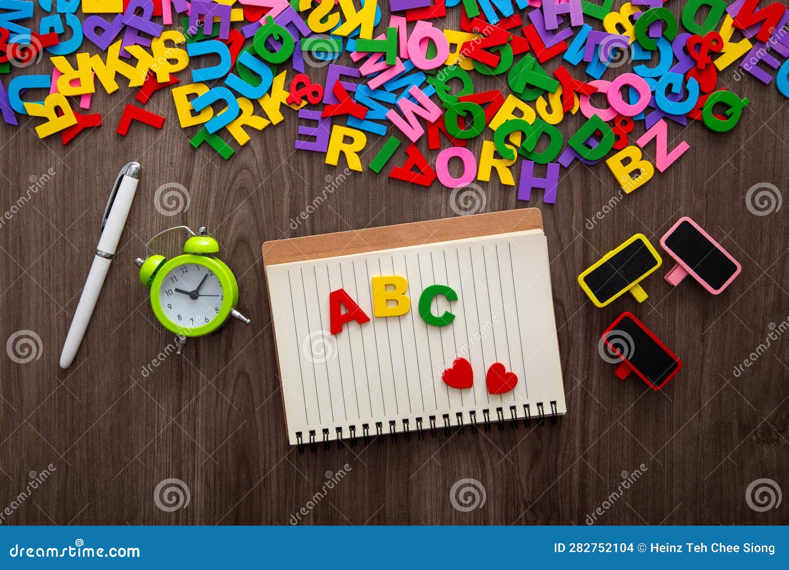 ABC-the First Letters of the English Alphabet Stock Photo - Image of ...