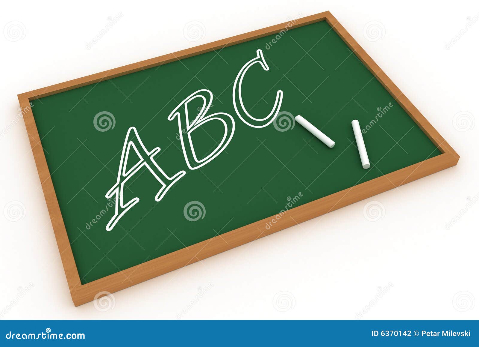 ABC Geschrieben Auf Eine Tafel Stockfoto - Bild von klassenzimmer ...