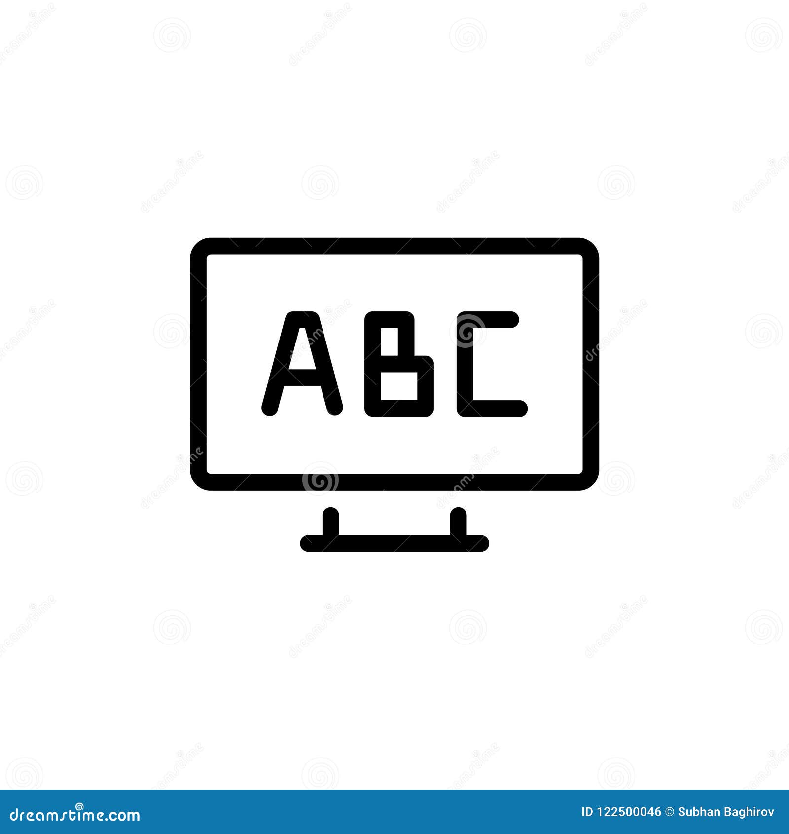 ABC Icon Alphabet Simple Flat Style Outline Illustration Stock Vector ... ABC Icon Alphabet Simple Flat Style Outline Illustration Stock Vector ...