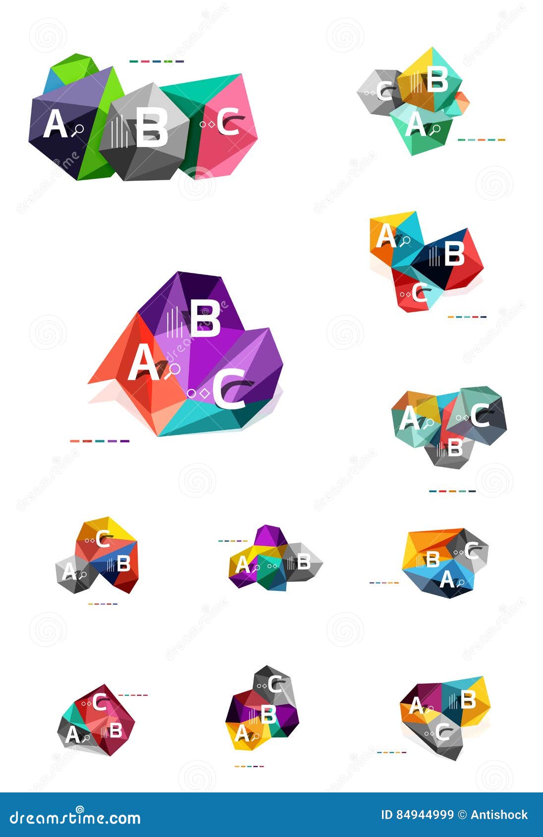 ABC infographics vector stock vector. Illustration of color - 84944999