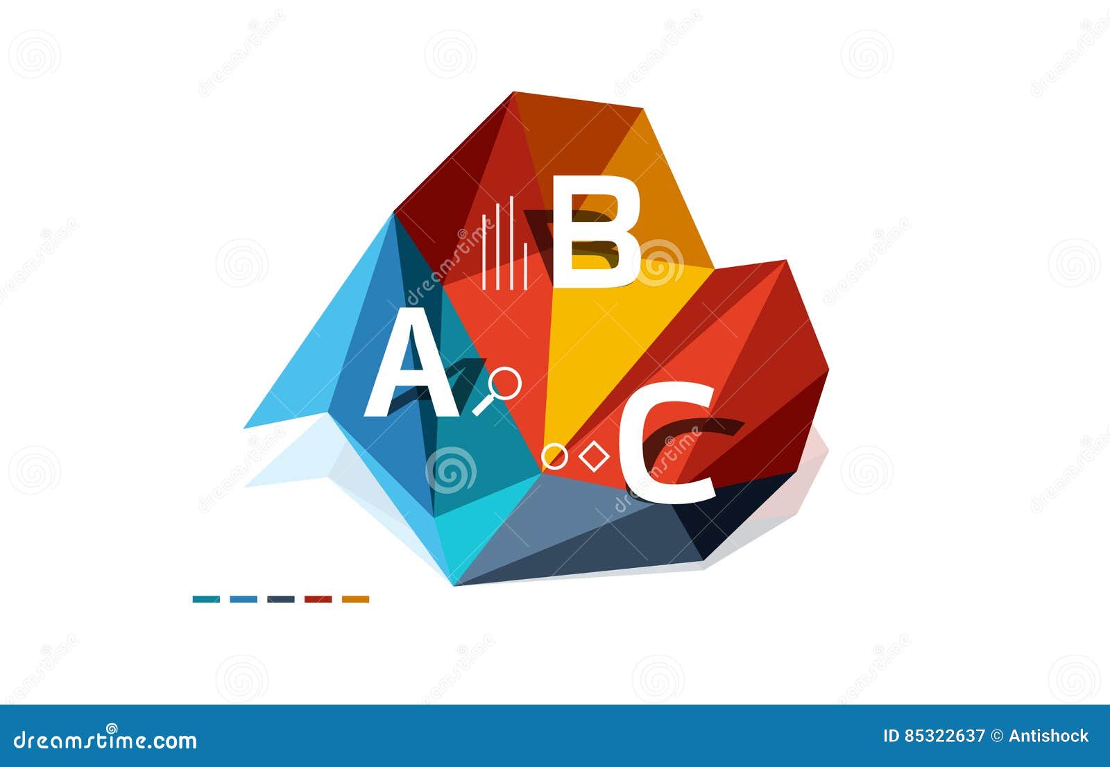 ABC infographics vector stock vector. Illustration of advertising ...