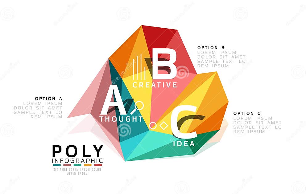ABC infographics vector stock vector. Illustration of flat - 86215555