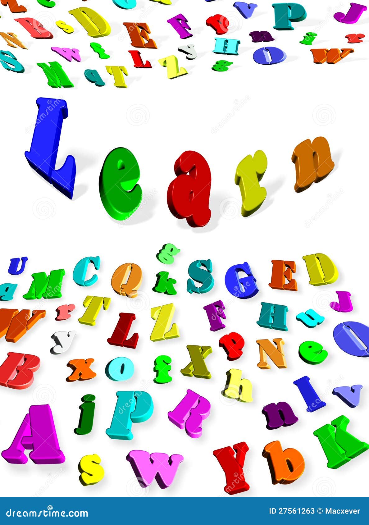 ABC learn stock illustration. Illustration of macro, leisure - 27561263