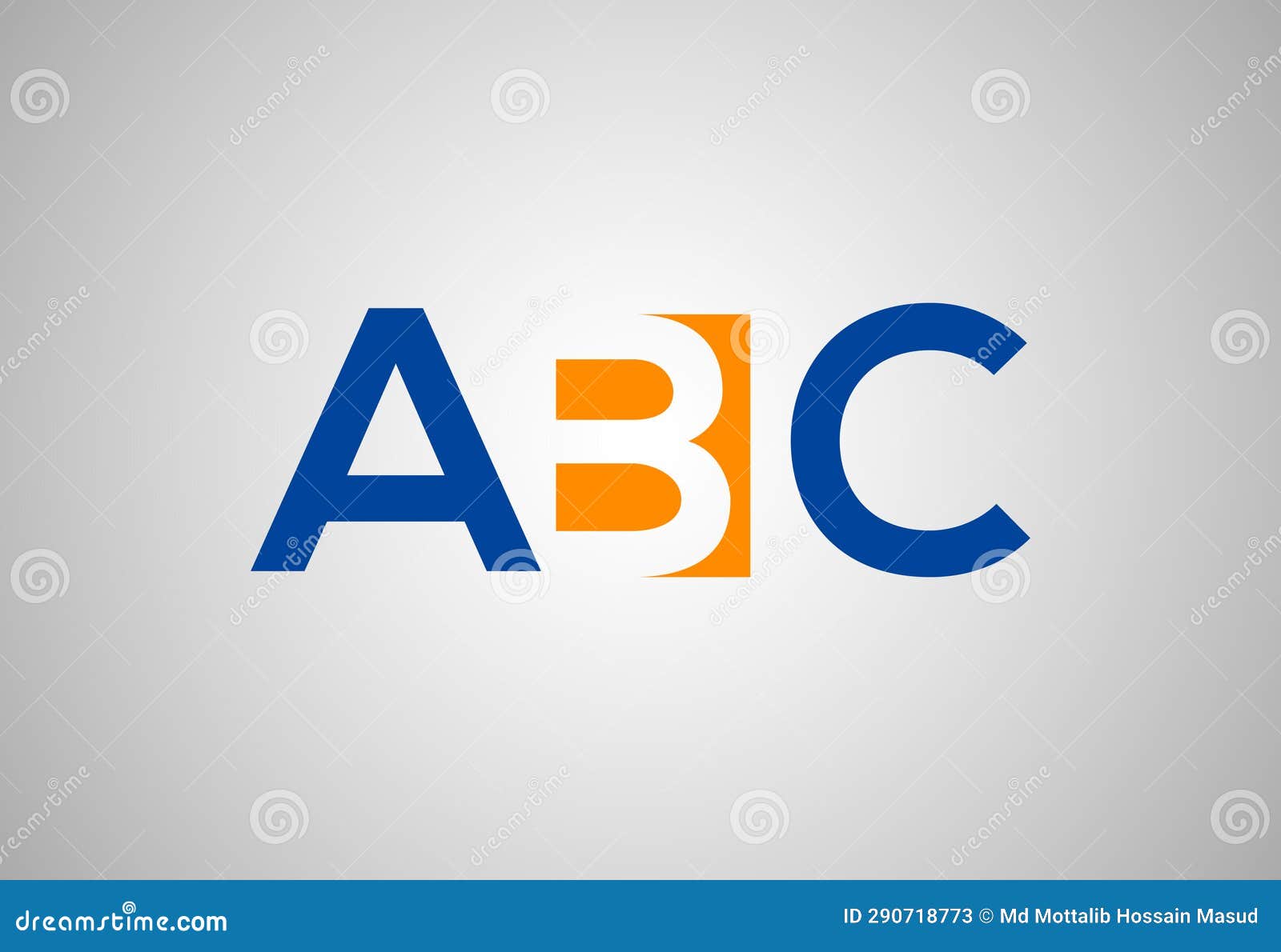 ABC Letter Logo Design, Vector Design Template Stock Illustration ...