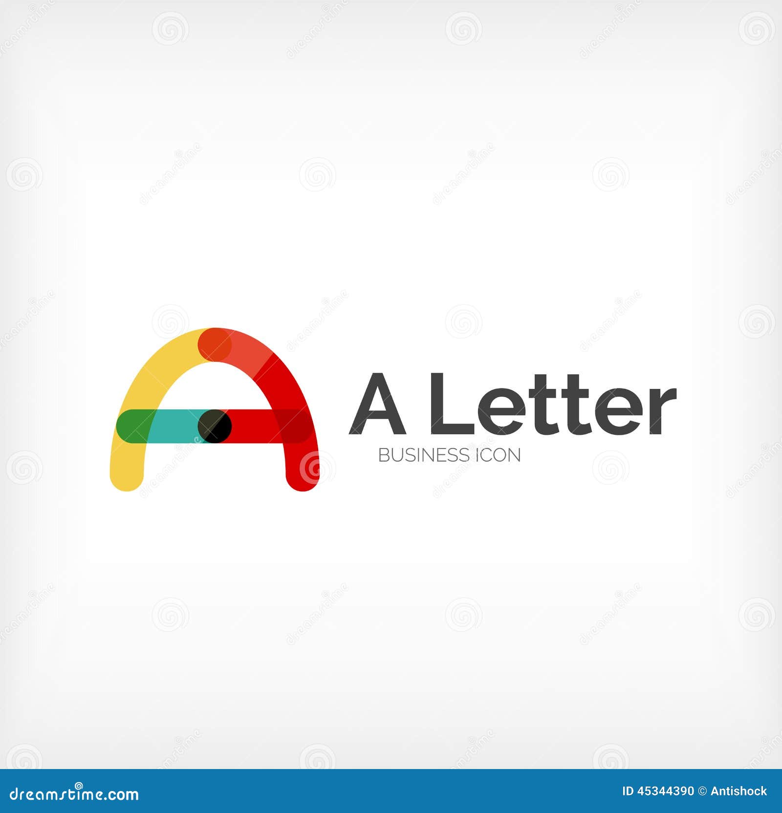 Abc letter logo stock vector. Illustration of logo, abstract - 45344390