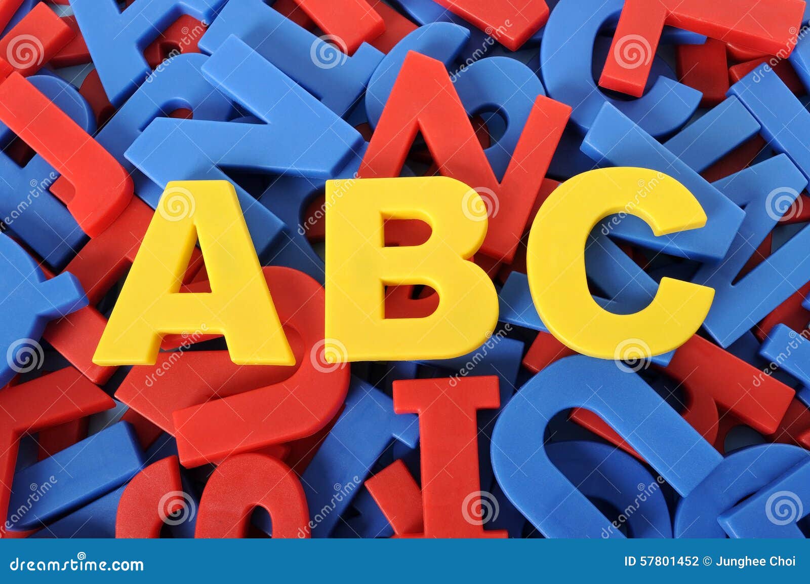ABC Letters of Alphabet Plastic School Learning Toy Stock Photo - Image ...