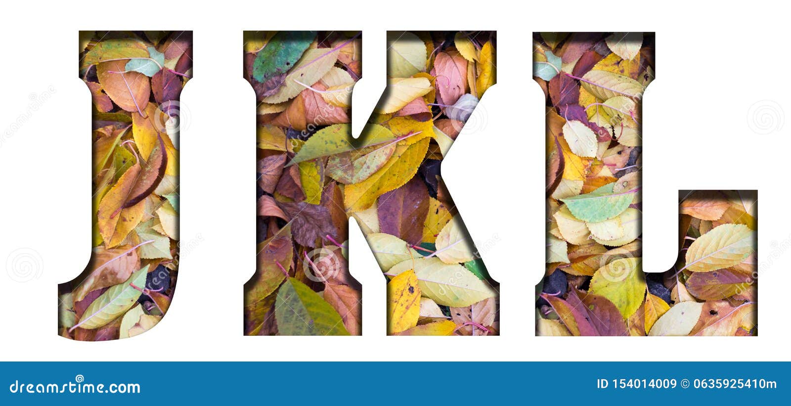 Abc Letters Autumn Leaves, On A White Background. Royalty-Free Stock ...
