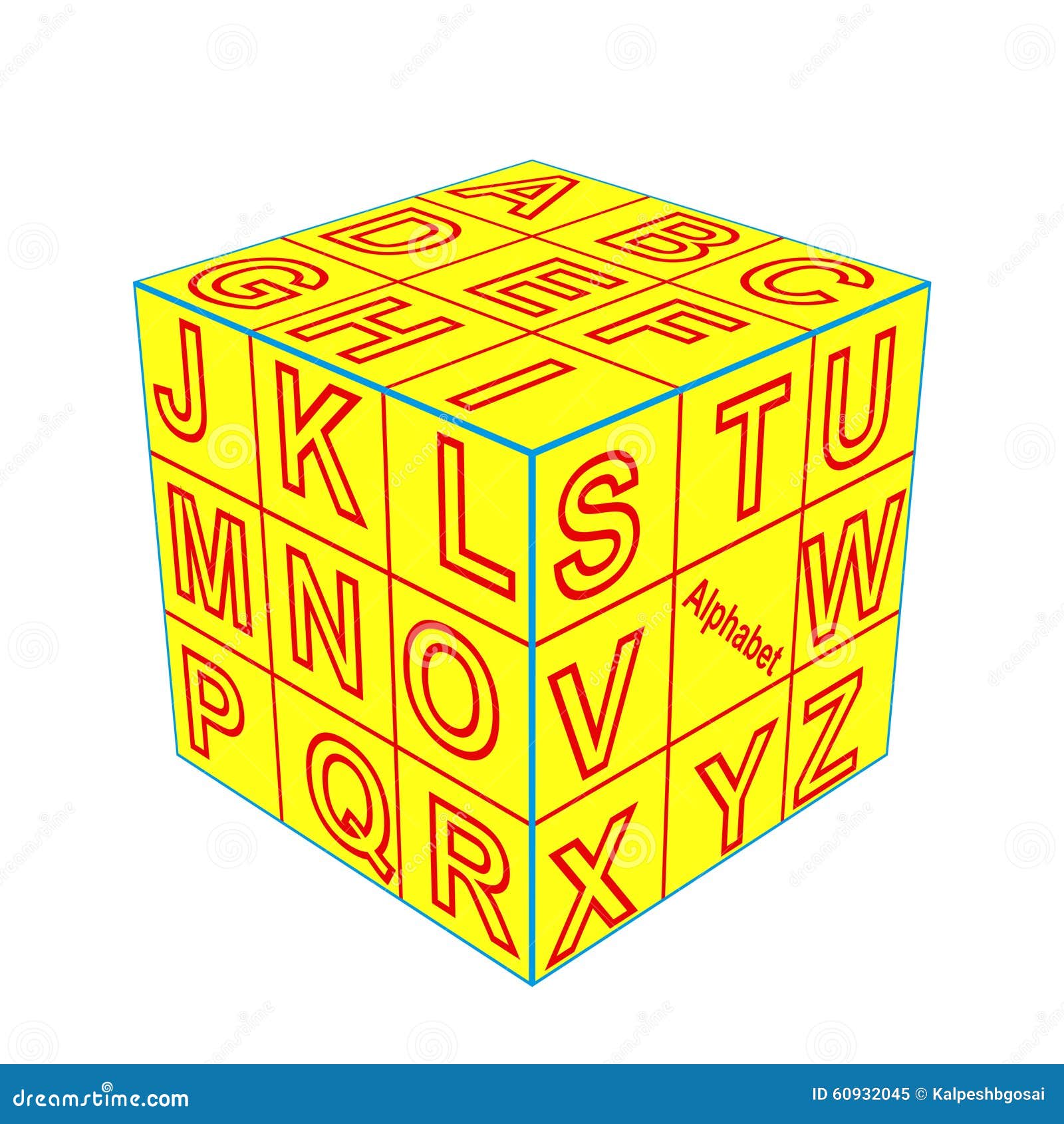 Abc letters dice stock illustration. Illustration of letters - 60932045