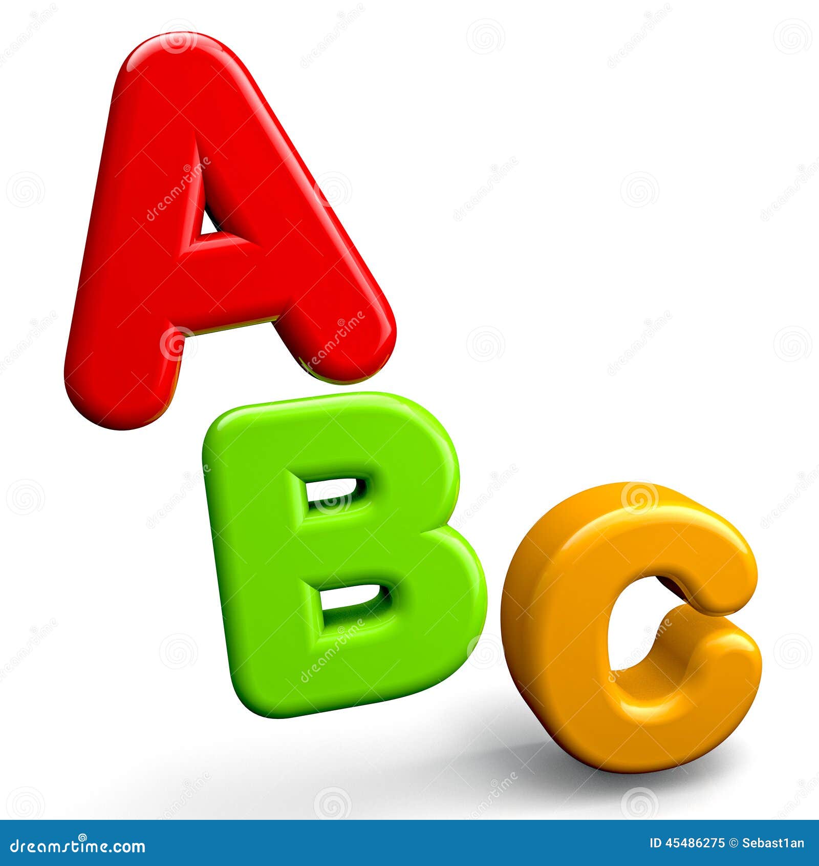 ABC Letters stock illustration. Illustration of school - 45486275