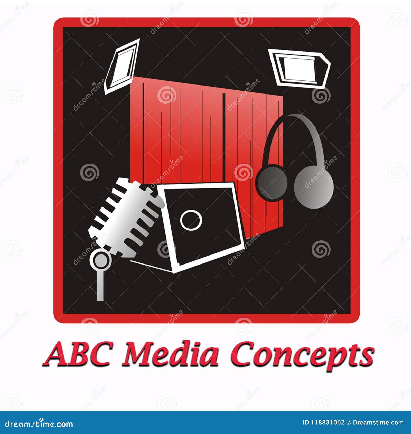 ABC media concepts stock illustration. Illustration of microphone ...