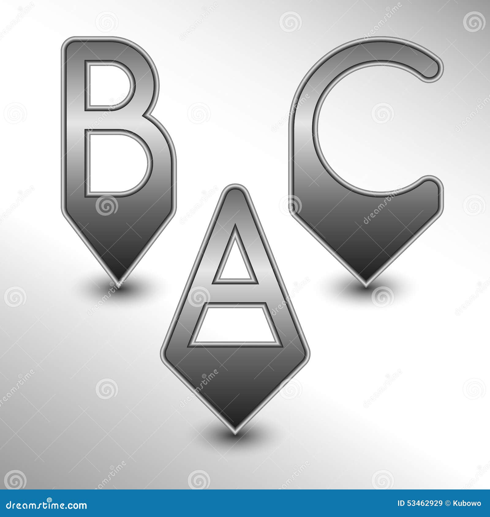 ABC pins stock vector. Illustration of icon, design, character - 53462929