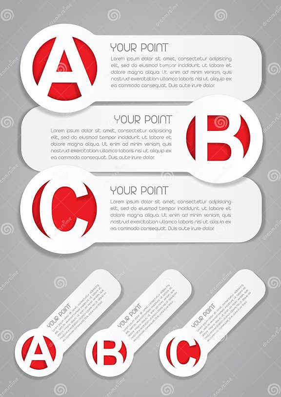 ABC Progress Labels in White Stock Vector - Illustration of education ...