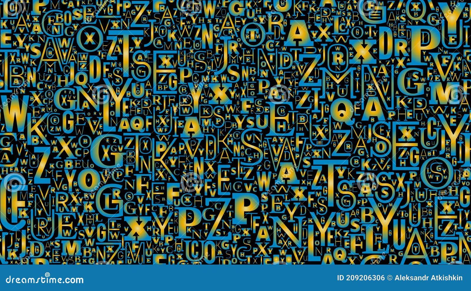 ABC seamless background stock vector. Illustration of font - 209206306