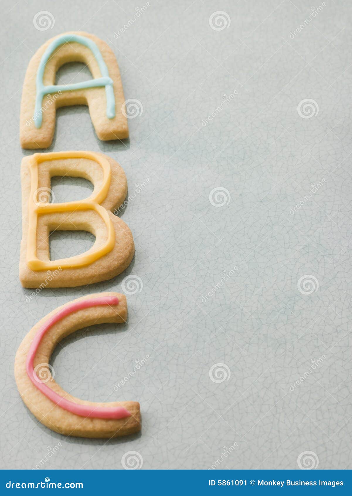 ABC Shortbread Biscuits stock image. Image of icing, space - 5861091