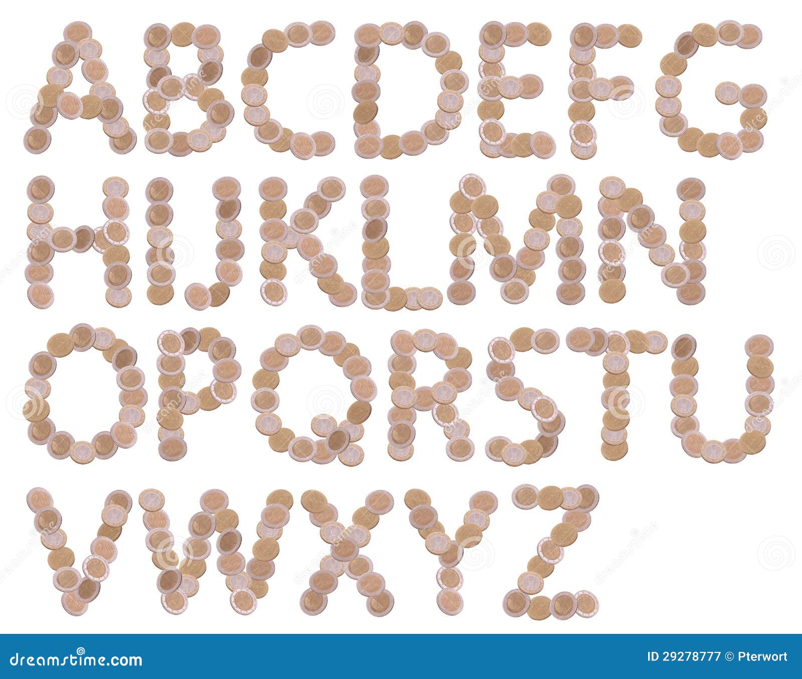 Coins Font Made Stock Photos - Free & Royalty-Free Stock Photos from ...