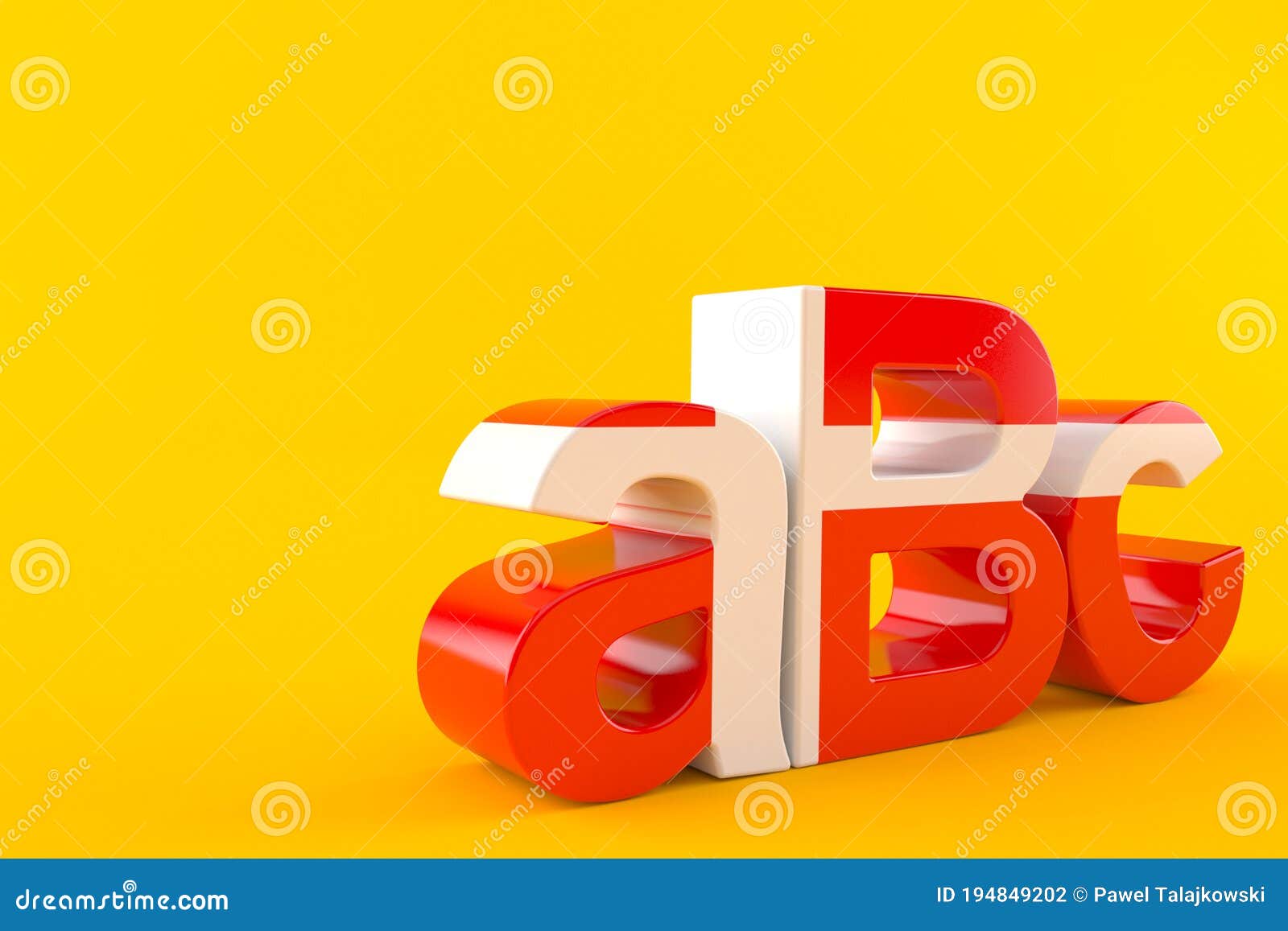 Abc text with danish flag stock illustration. Illustration of learning ...