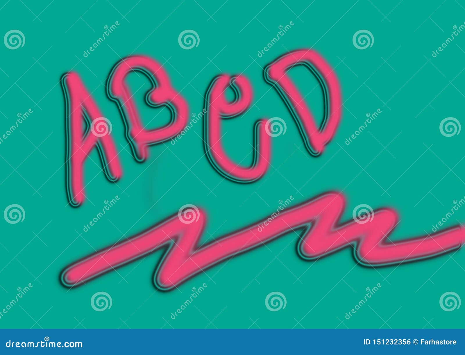 Abc text for design stock illustration. Illustration of glow - 151232356