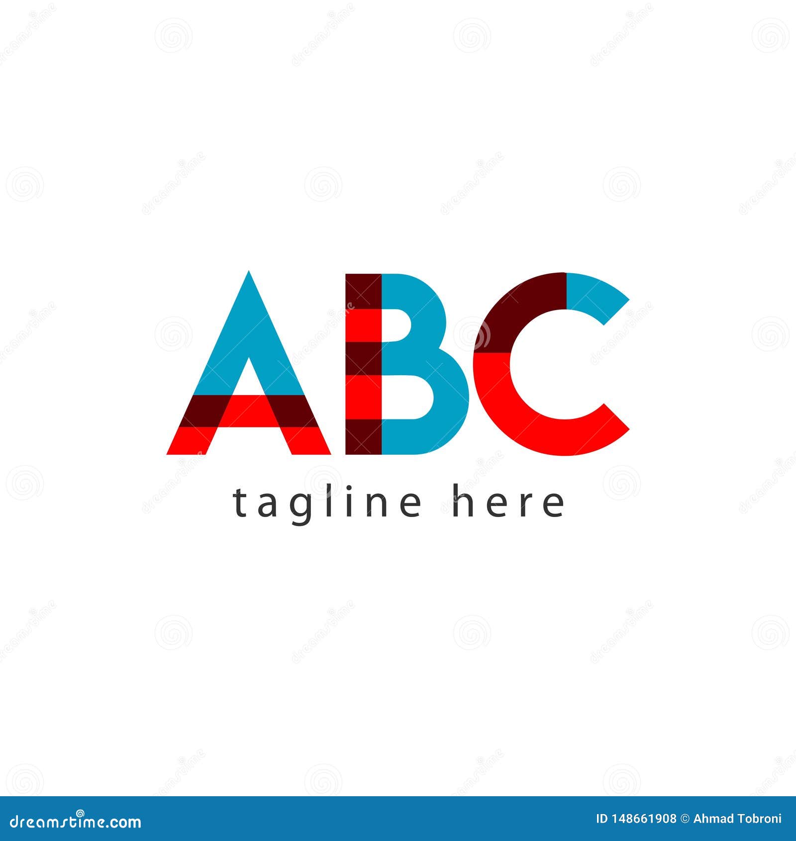 ABC Vector Template Design Illustration Stock Vector - Illustration of ...