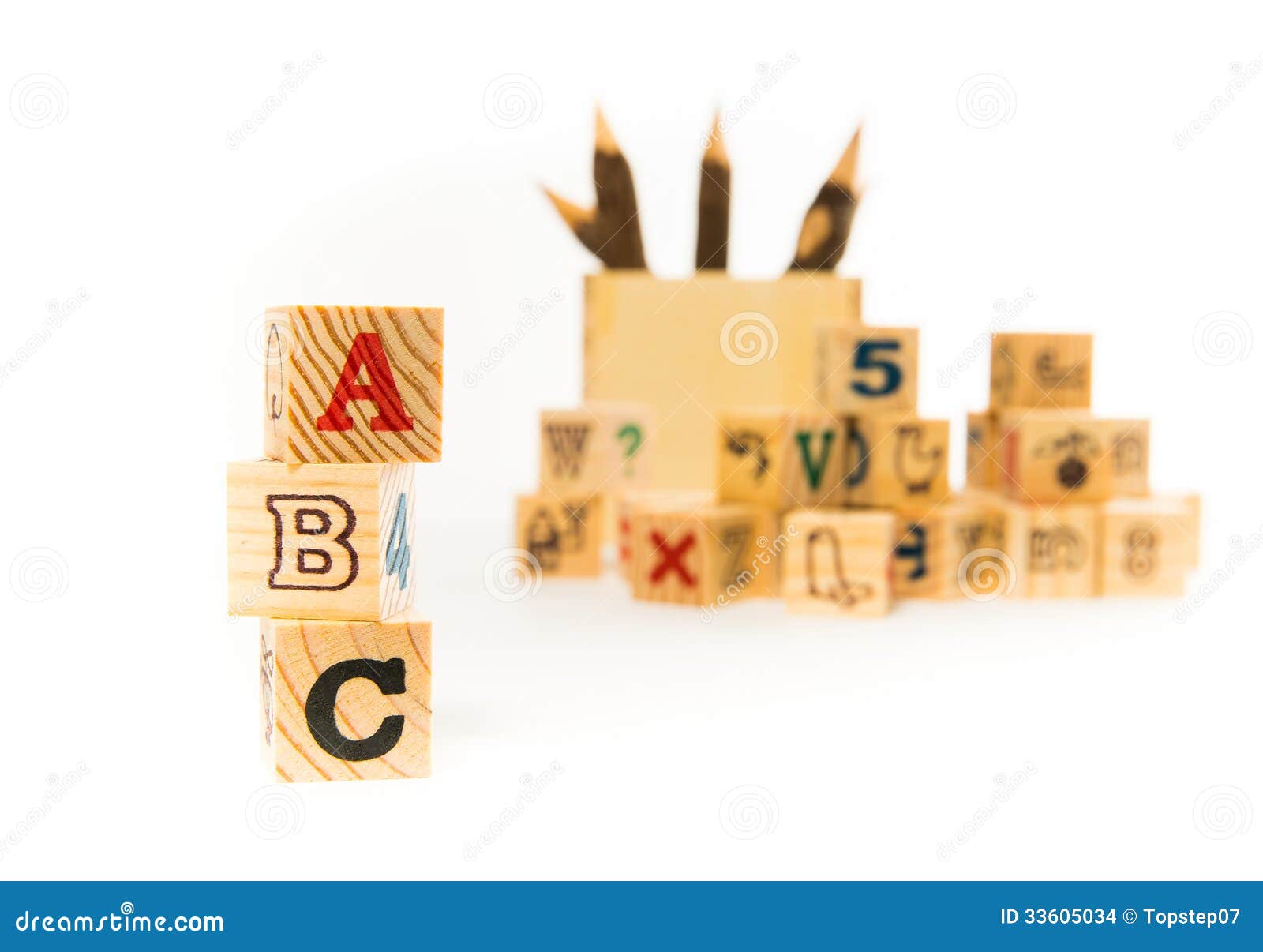Block Of Alphabet Letters Forming The Word BEHAVIOR On Wooden Surface ...
