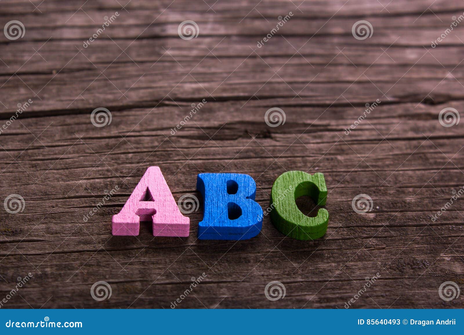 ABC Word Made of Wooden Letters Stock Image - Image of texture, funny ...
