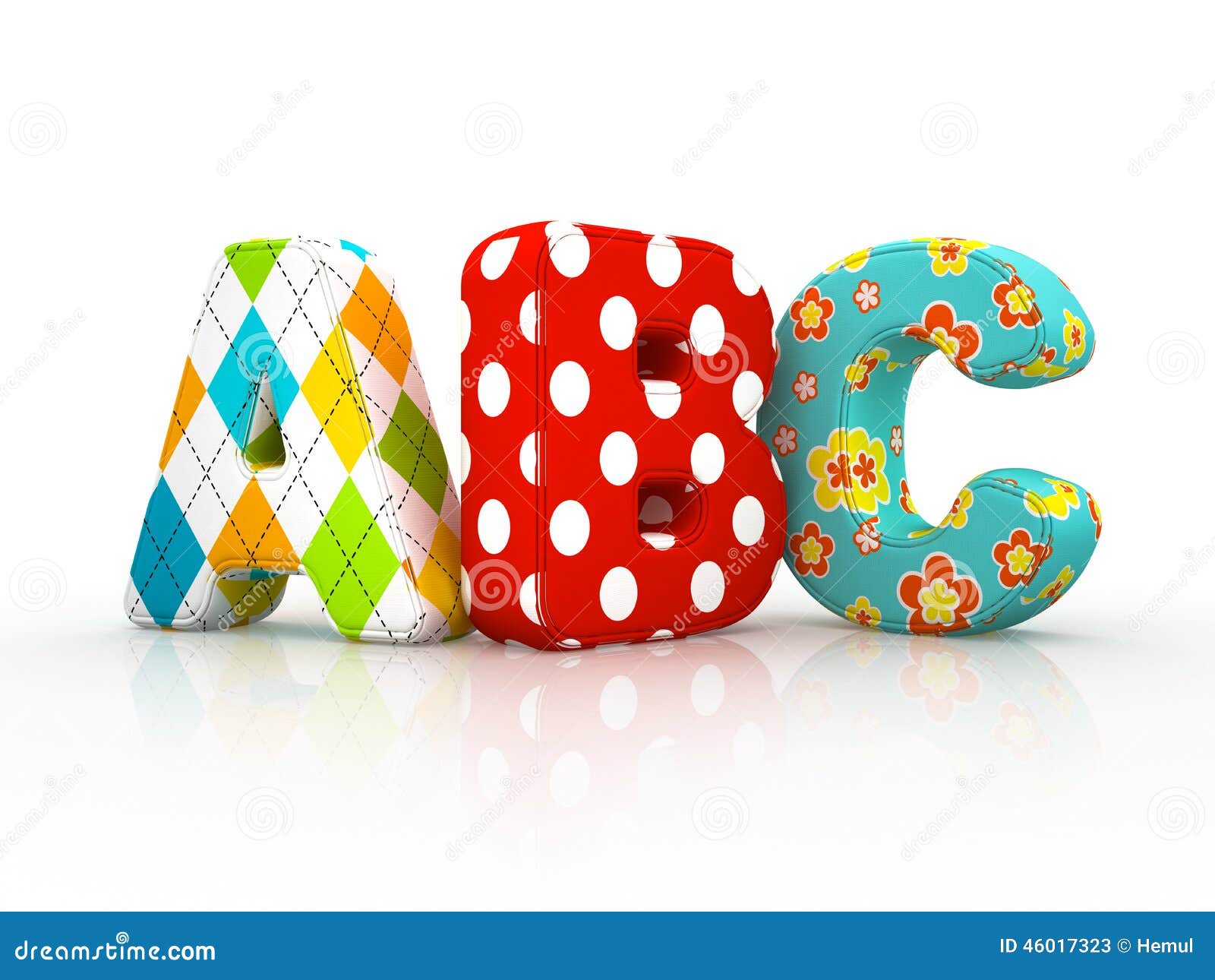 ABC Word on White Background Stock Illustration - Illustration of game ...