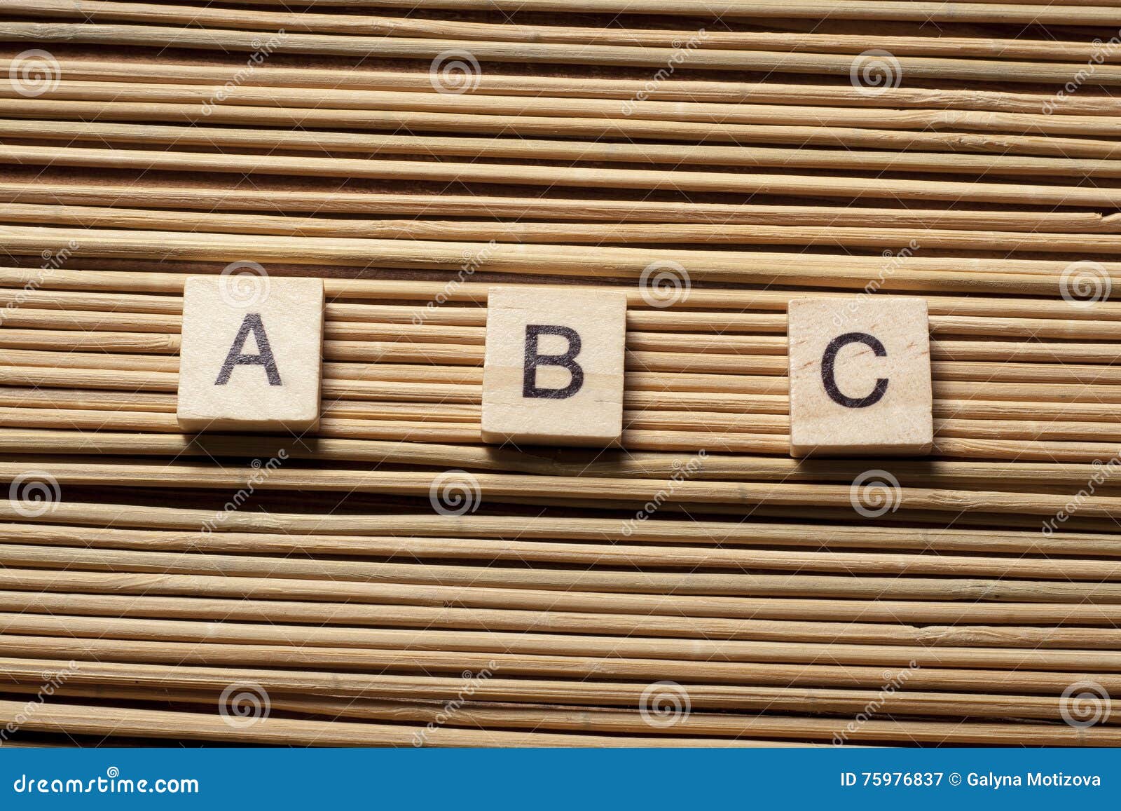 ABC Words. Toy Bricks on the Table Stock Image - Image of blue ...
