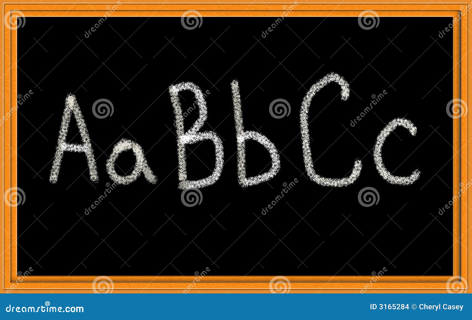 ABC Written on Chalkboard stock photo. Image of graduation - 3165284