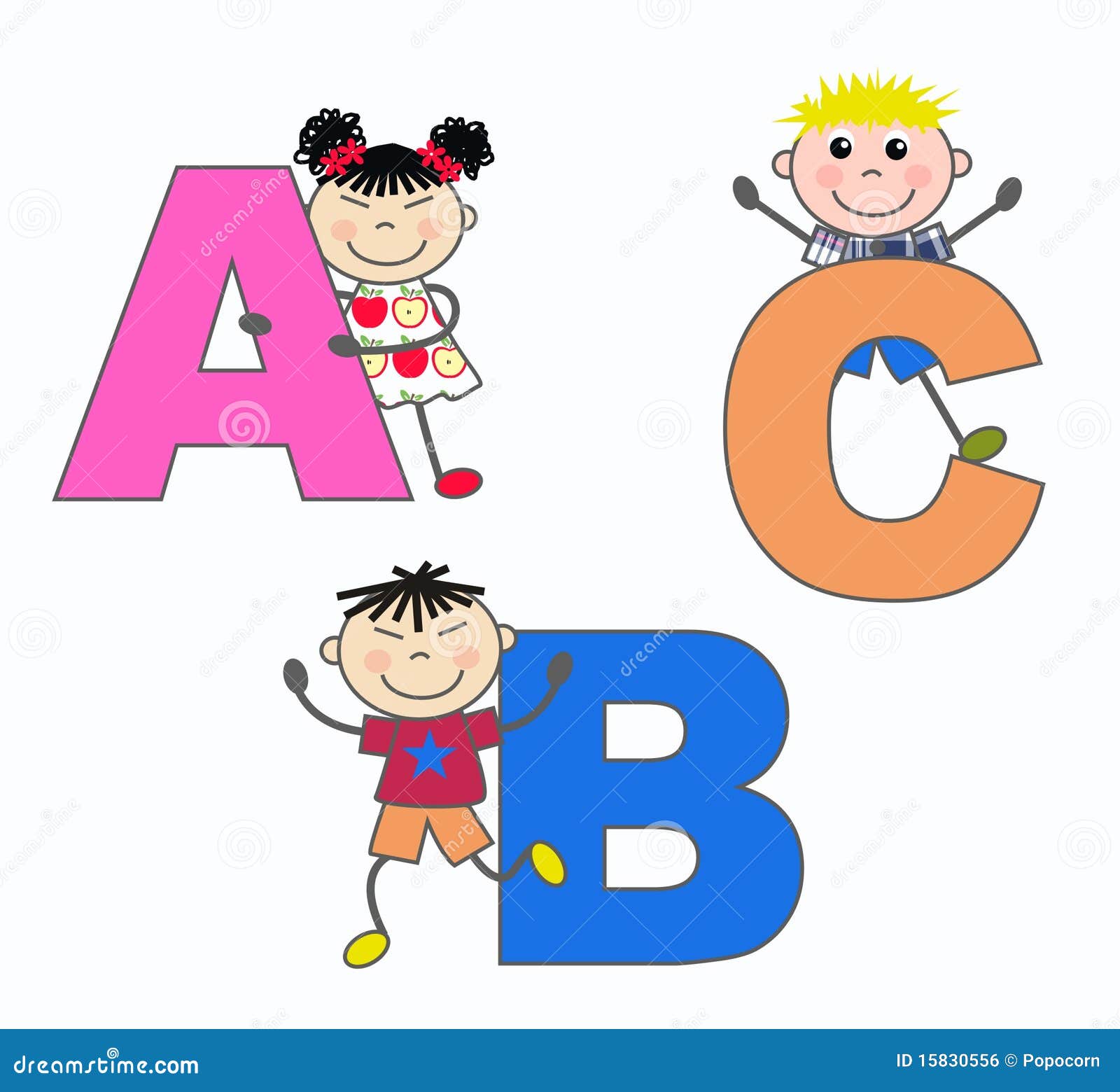 ABC-Zeichen stock abbildung. Illustration von kind, ausbildung - 15830556