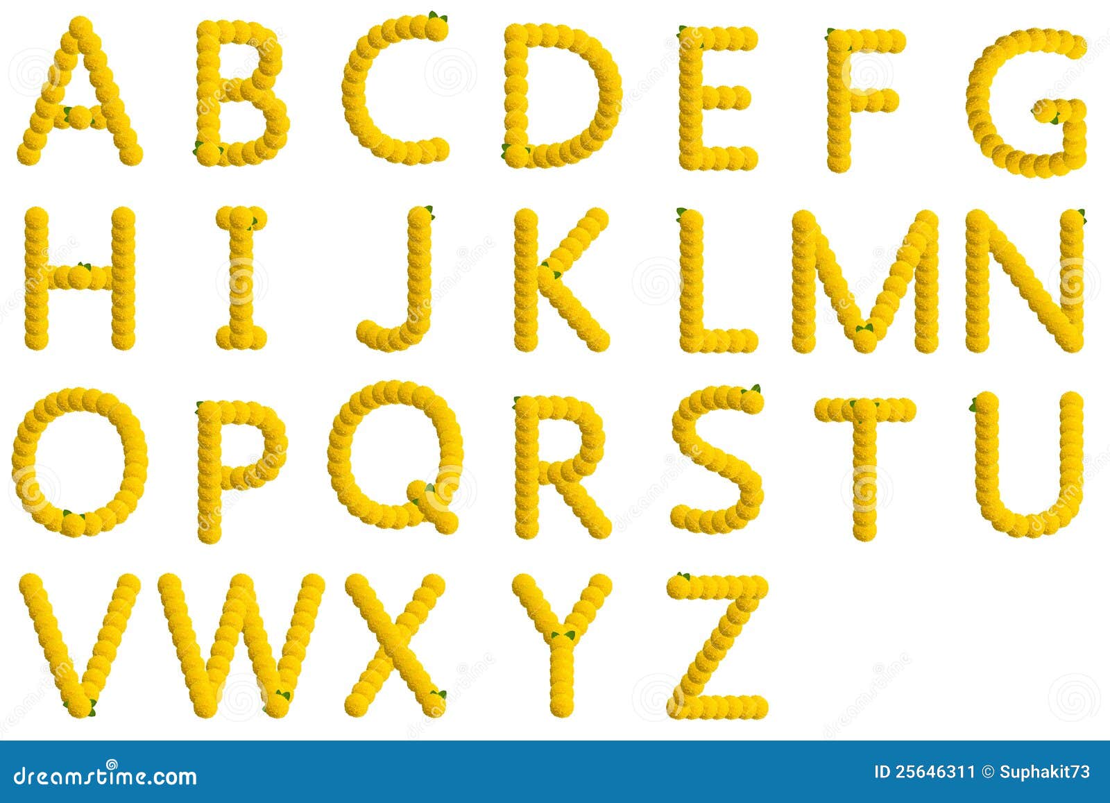 ABCD stock image. Image of graceful, isolated, blossom - 25646311