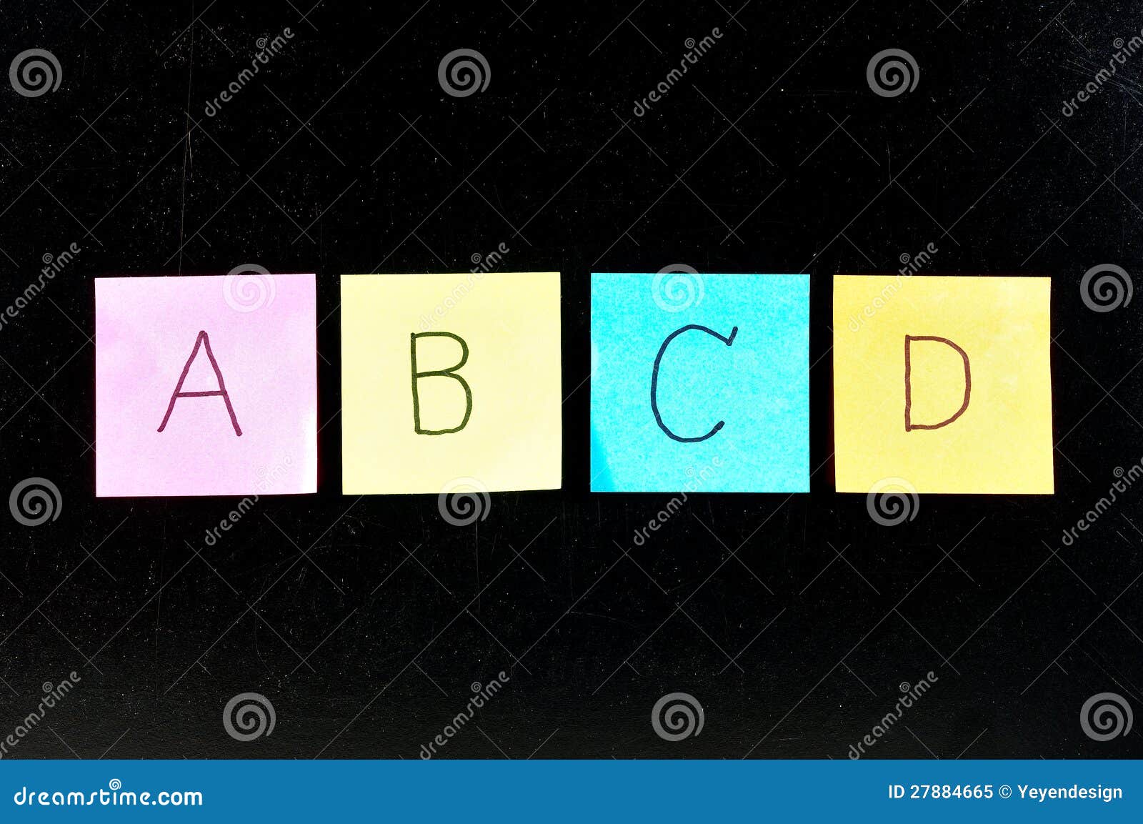 ABCD stock image. Image of hand, basics, post, adhesive - 27884665