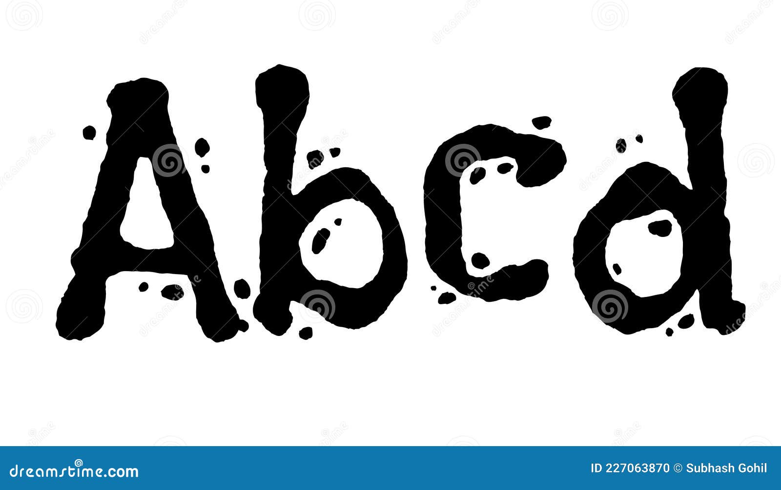 Abcd Font Black And White Background Royalty-Free Stock Photo ...