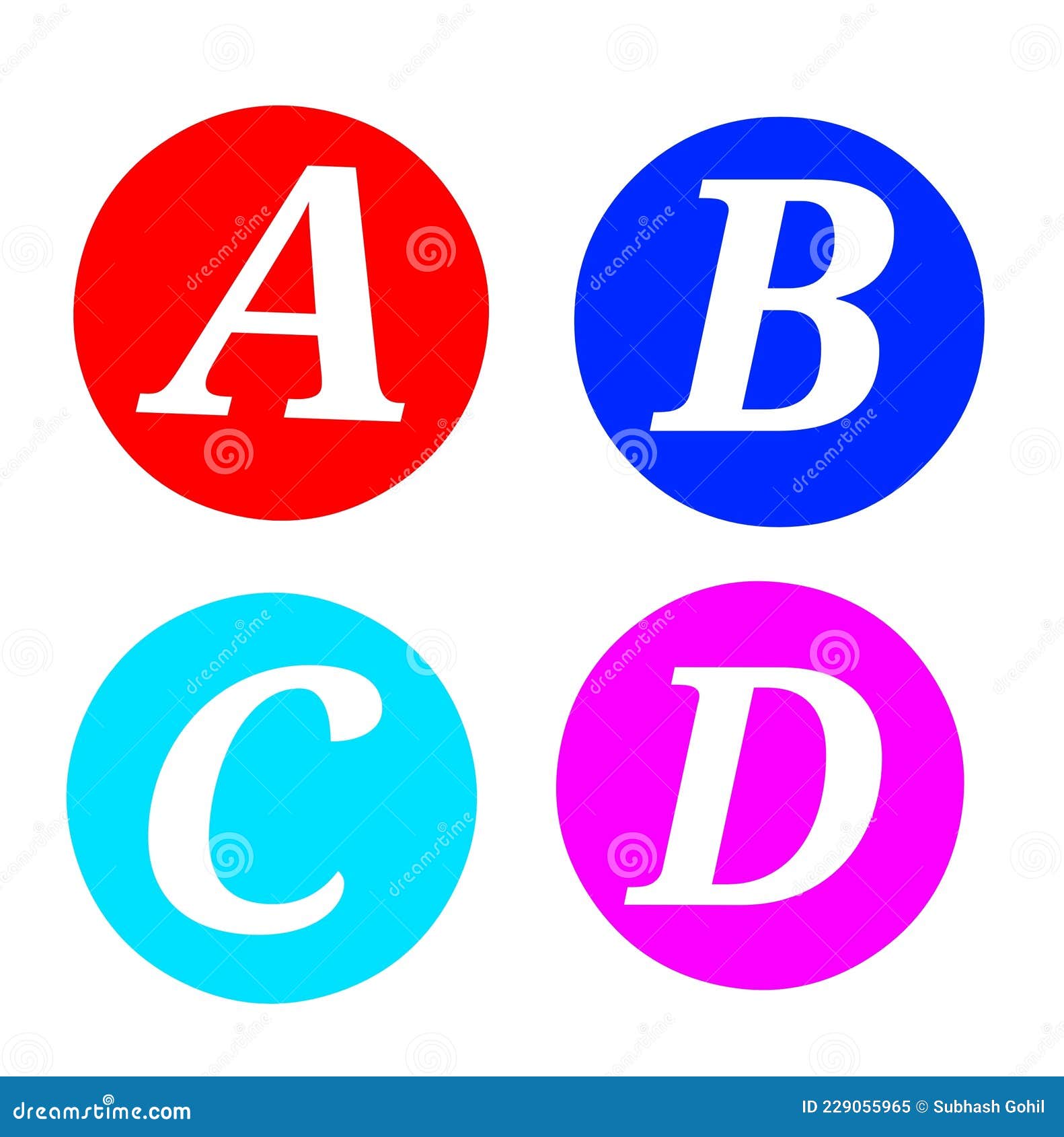 Abcd Font Design Background Stock Illustration - Illustration of ...