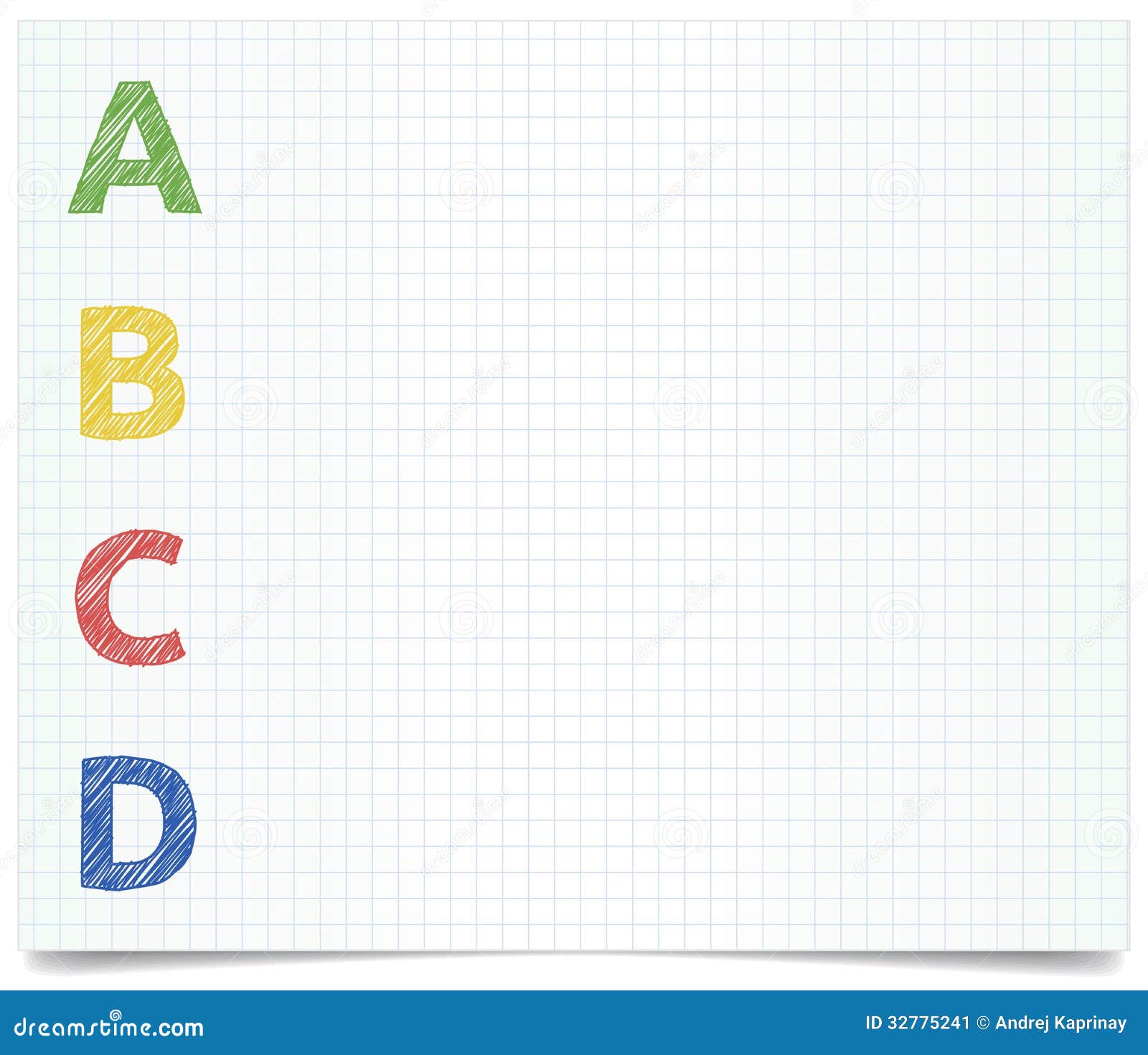 ABCD - pen style stock vector. Illustration of paper - 32775241