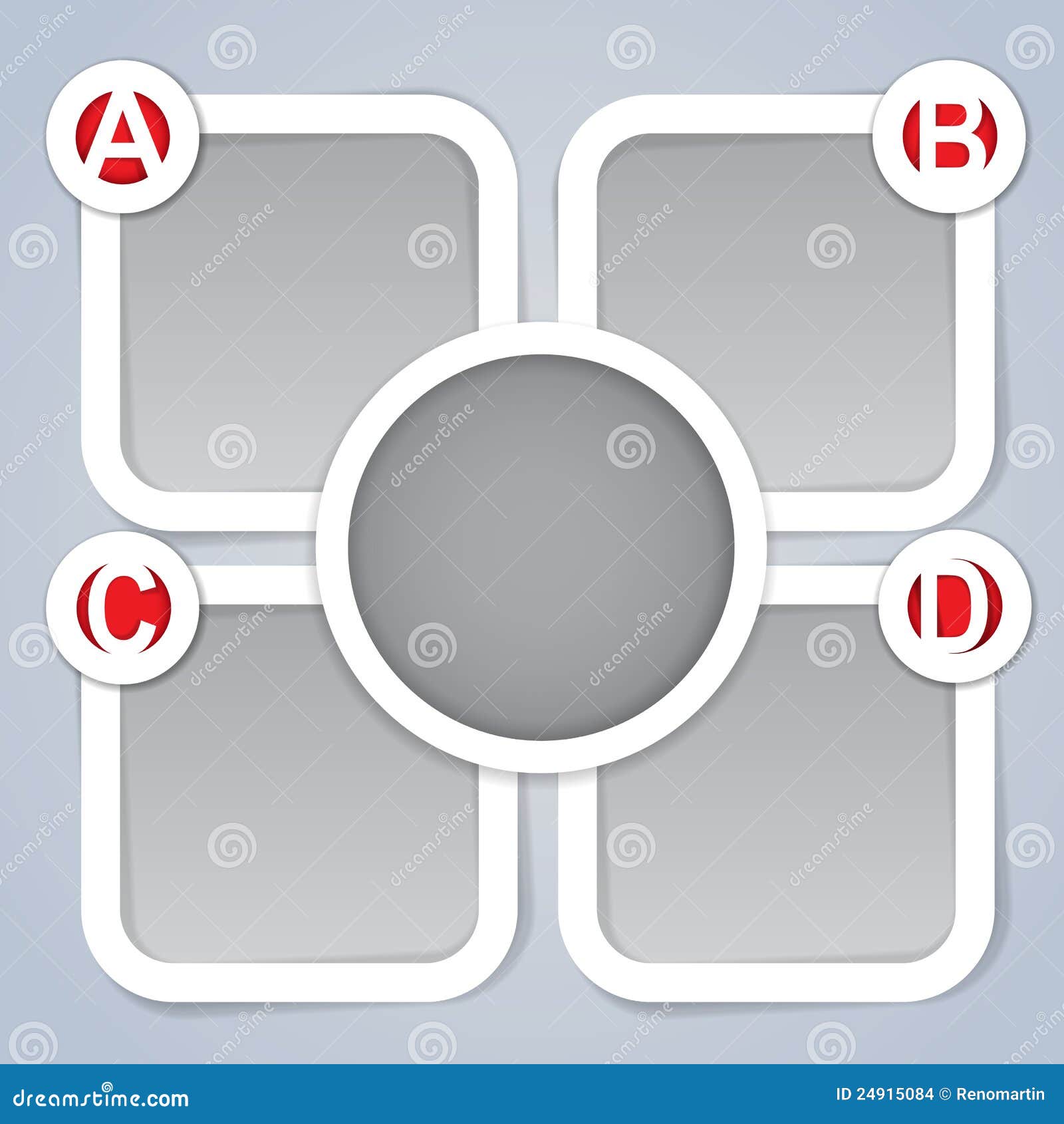 ABCD Progress Template Frames Stock Vector - Illustration of persuasion ...