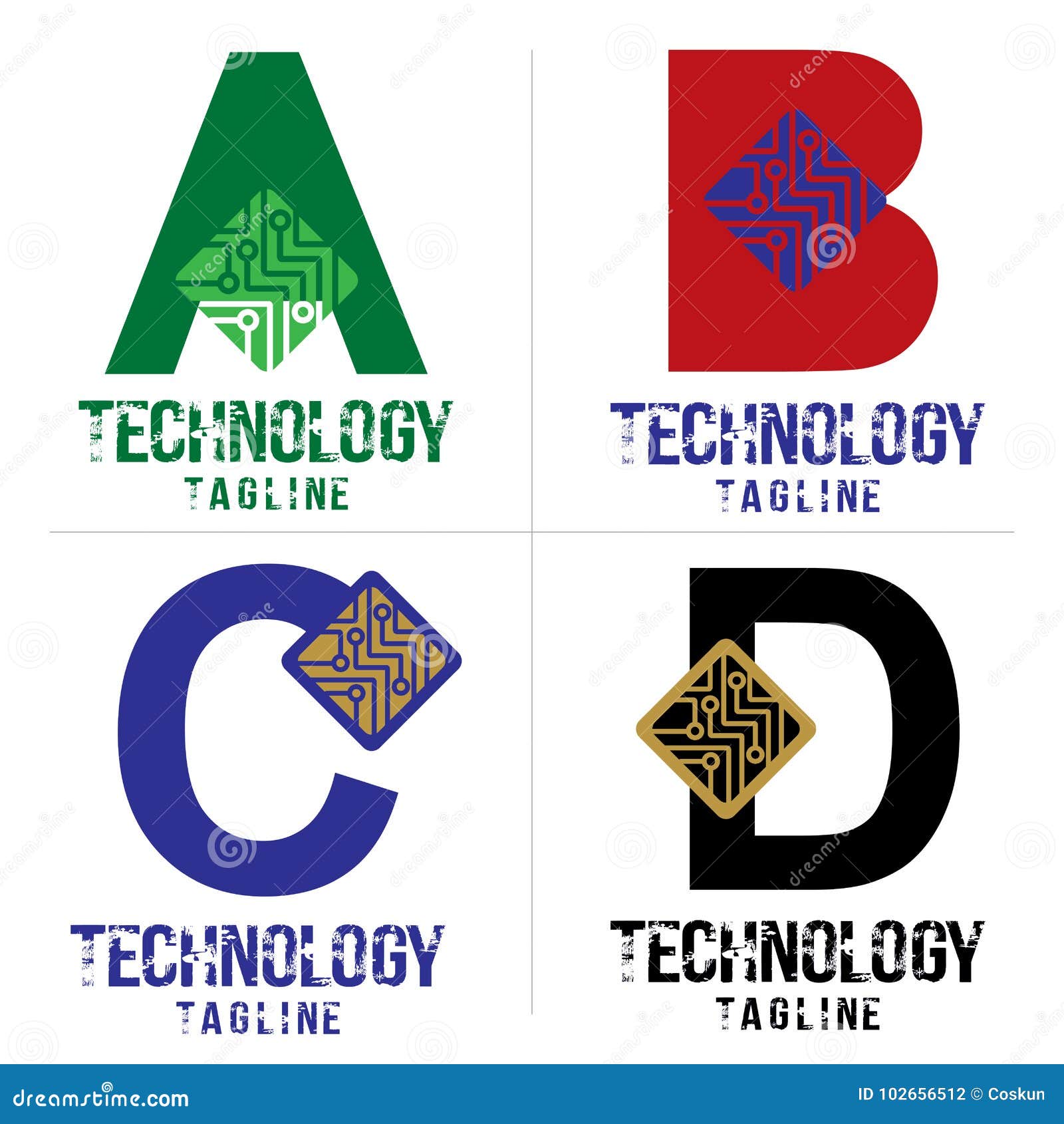 ABCDlogo stock vector. Illustration of modern, marketing - 102656512