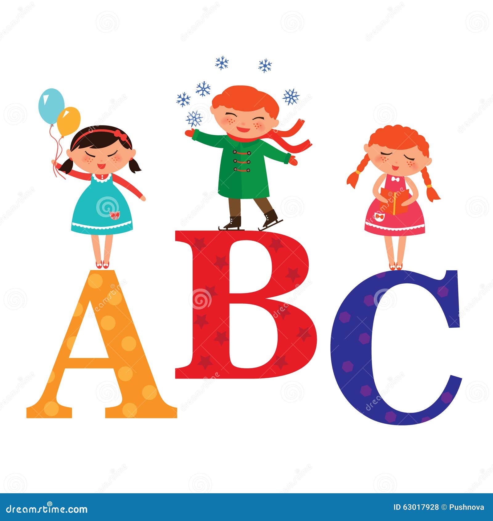 AbcKids stock illustration. Illustration of cute, preschool - 63017928
