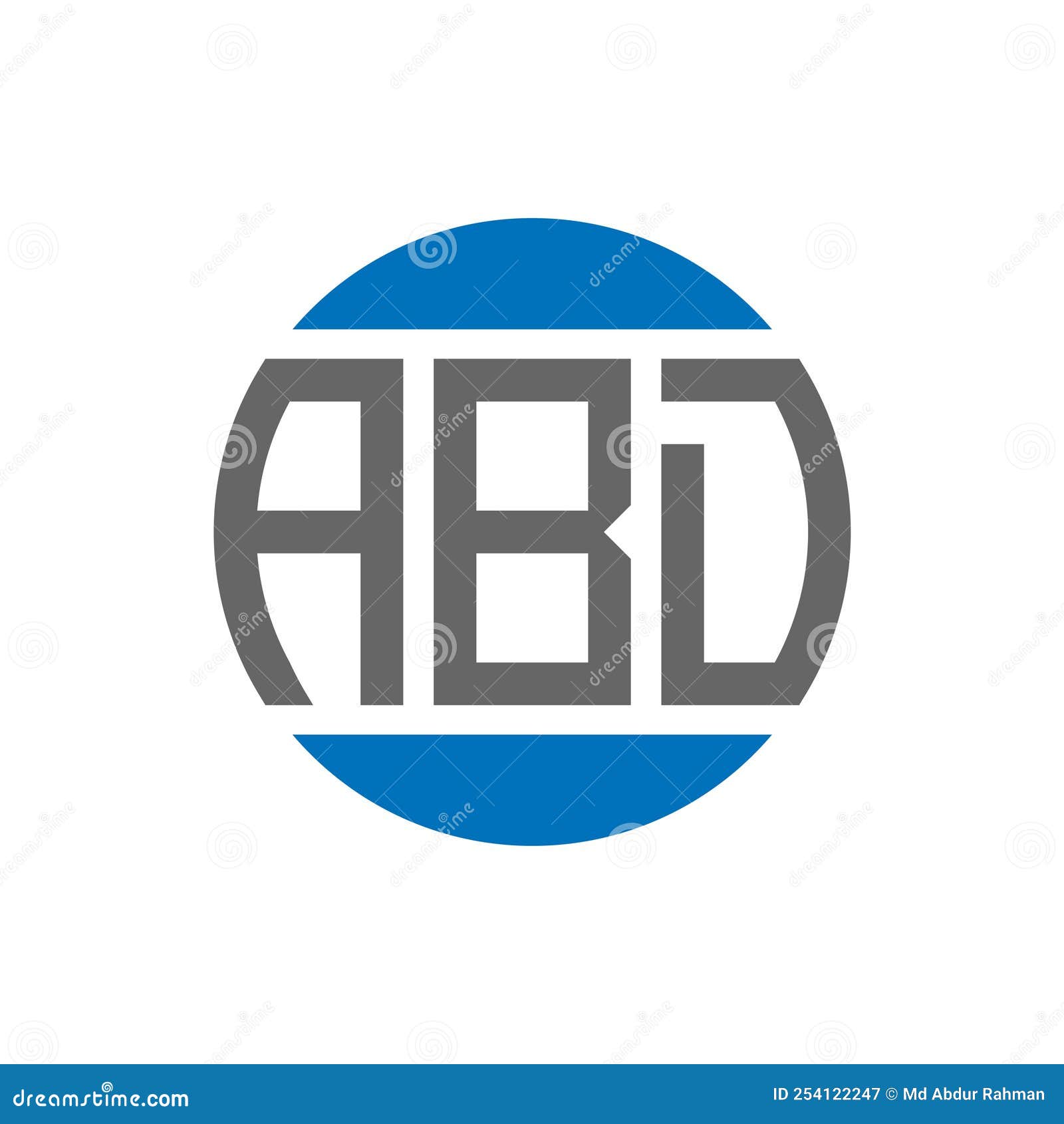 ABD Letter Logo Design On White Background. ABD Creative Initials ...