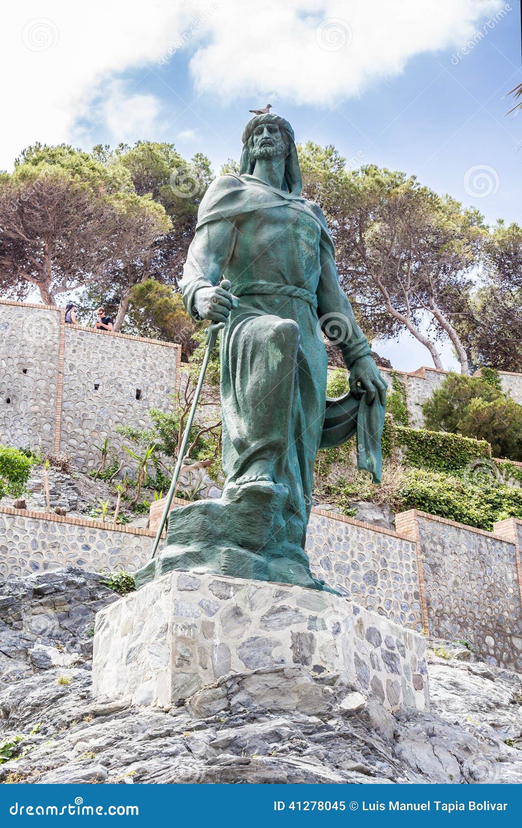 Abderrahman I Statue in the Town of AlmuÃ±ecar in Granada Stock Image ...