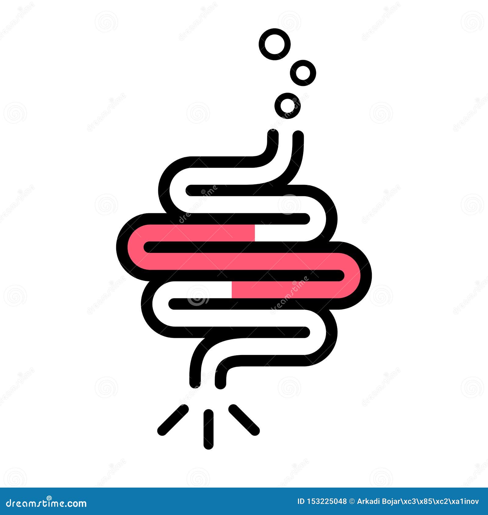 Abdominal Bloating Stomach In Human Stomach Cartoon Vector ...